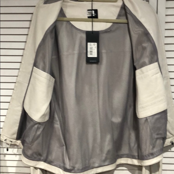 Hugo Boss | Jackets & Coats | Hugo Boss Mens White Leather Jacket With ...